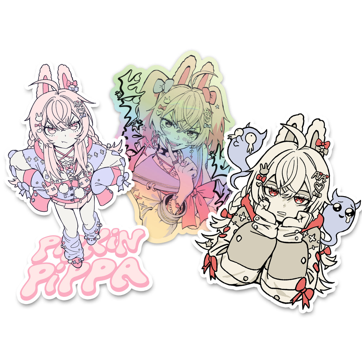 Pipkin Pippa Stickers 3 Pack – Animebae