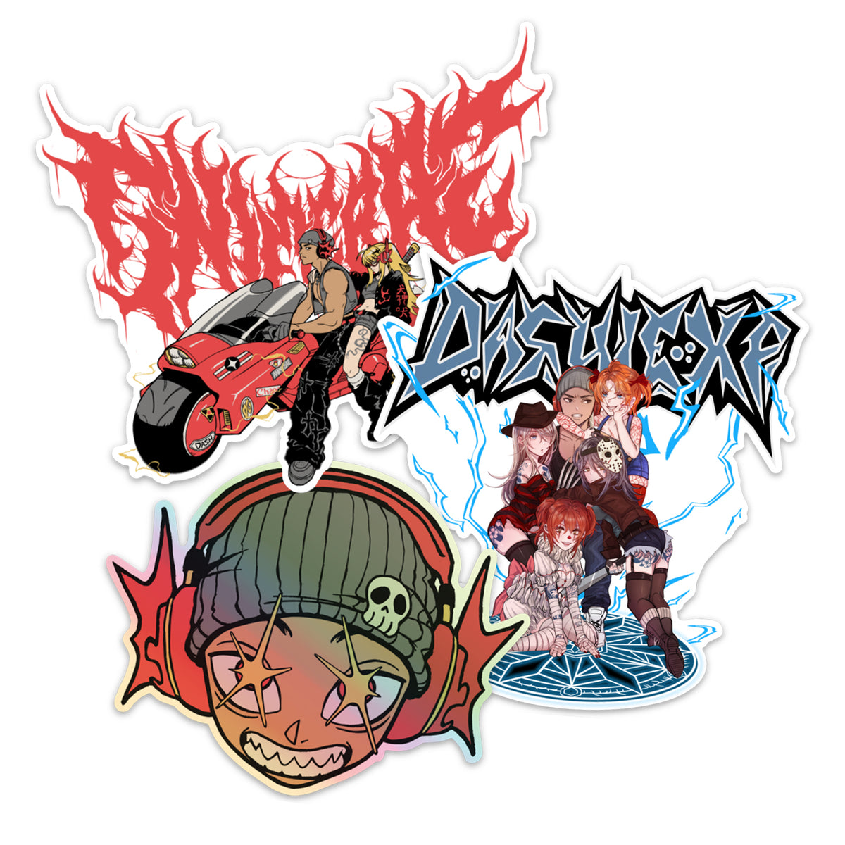 Dashiexp Stickers 3 Pack – Animebae